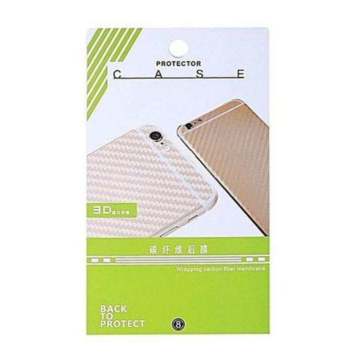 Carbon Fiber Sticker for iPhone X - Transparent | Daraz.com.bd