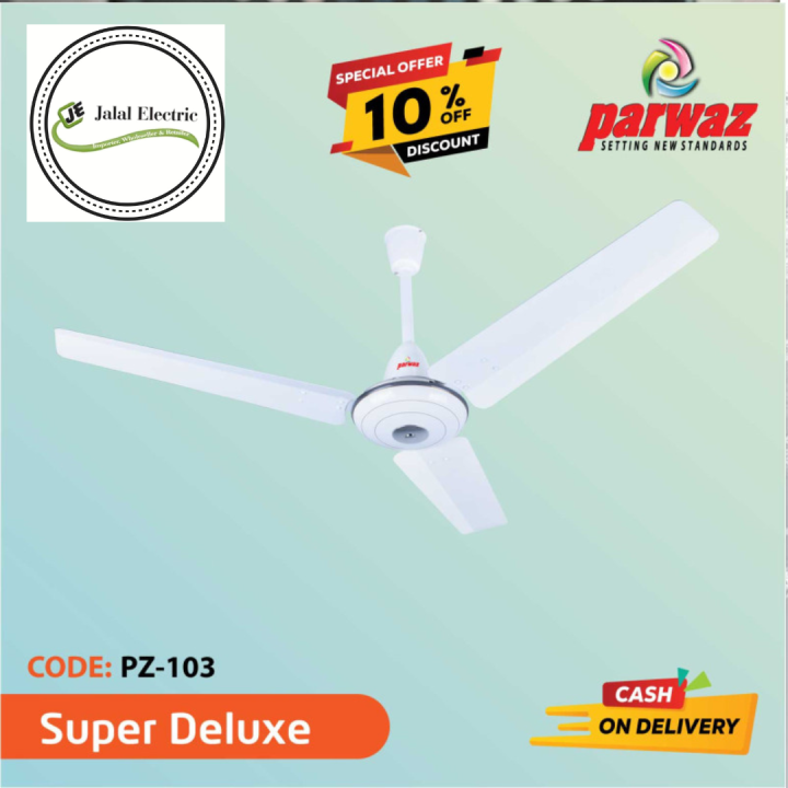 PARWAZ 56'' SUPER DELUXE CEILING FAN (WHITE) | Daraz.com.bd