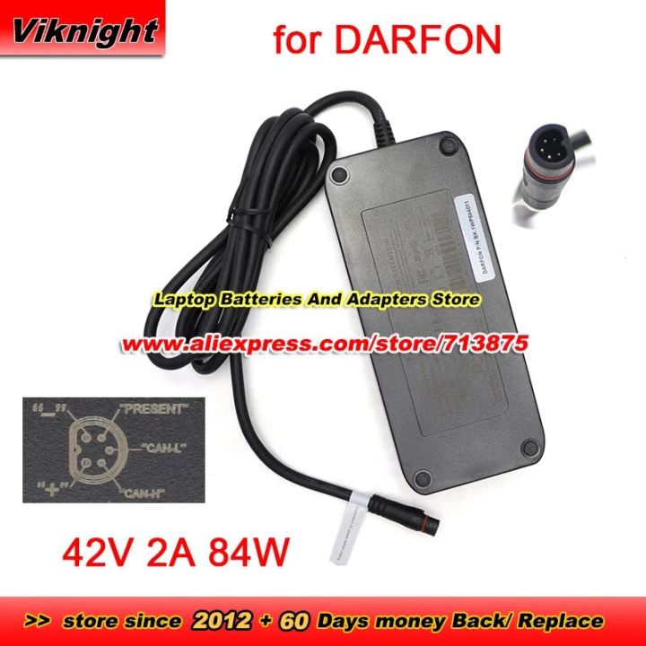 Genuine BC297360020 Li-ion Battery Charger for Darfon 42V 2A 84W Bk.1WP844011 With Special 5 ...