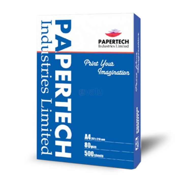 PAPERTECH Paper A4 White 80 GSM 500 Sheets per Ream | Daraz.com.bd