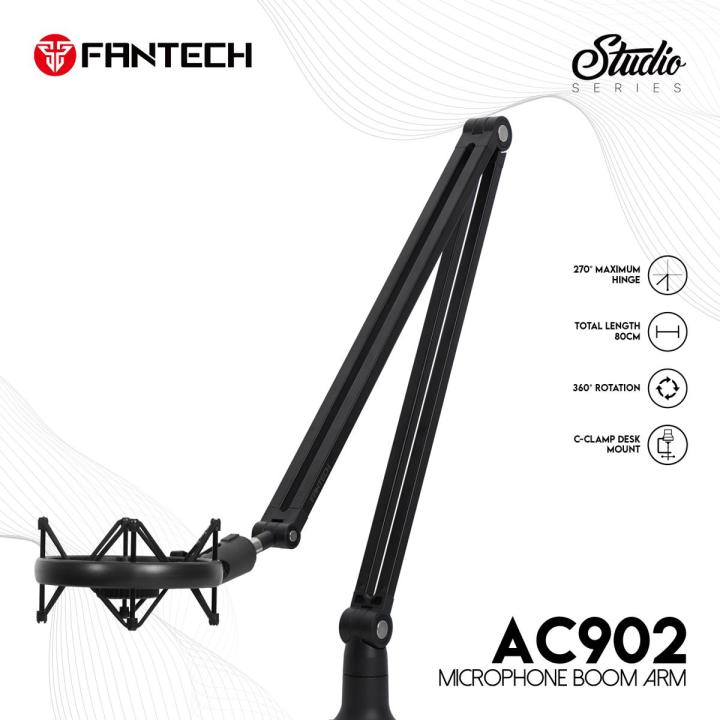 Fantech AC902s Mic Boom Arm Stand Microphone Live Streaming Podcast ...