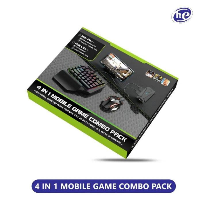 4 IN 1 Mobile Game Combo Pack | Daraz.com.bd