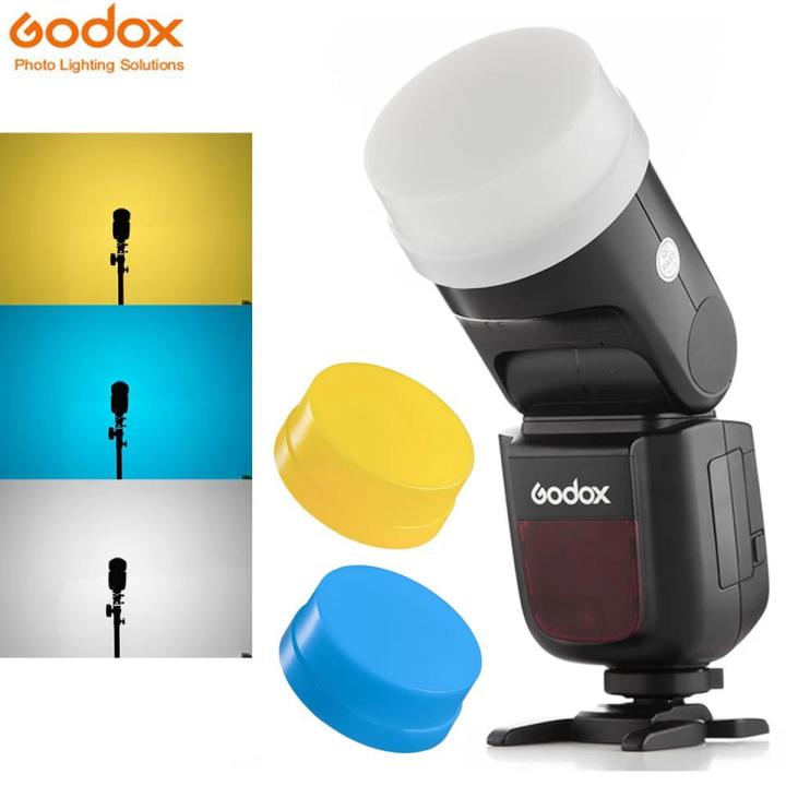 Godox V1 V1-C V1-N V1-S V1-F V1-O V1-P Speedlite Flash White Blue Yellow Diffuser Soft Box Case ...