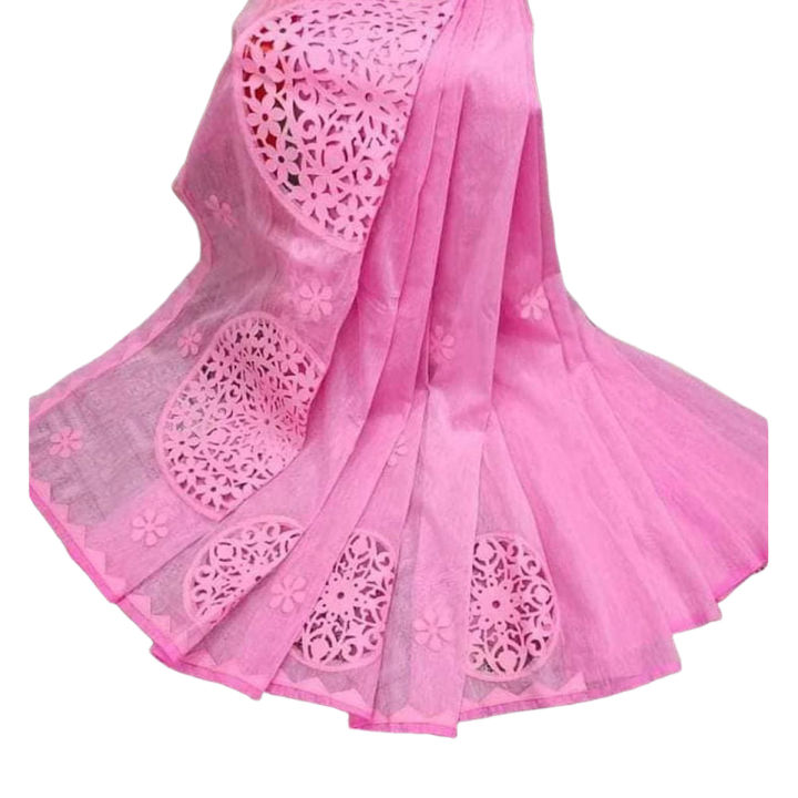 Half silk Cut work sharee for women fashion - Sharee For Women - Sari ...