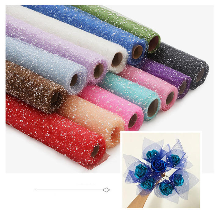 Beautiful flower Packaging gauze Delicate 50cmx4yard size Soft ...