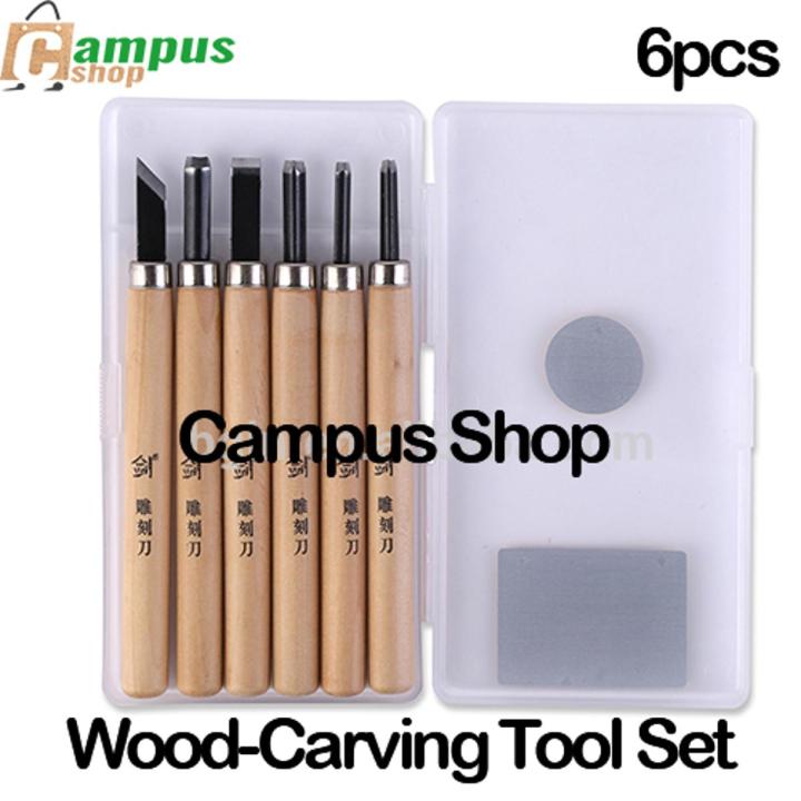 6 PC Wood-Carving Tool Set for Professionals, Carpenters and Hobbyists ...