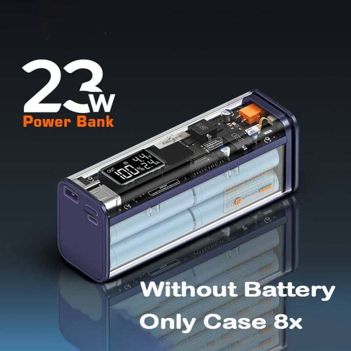 Professional PD 22.5W DIY Battery Charger Case Fast Charging Case for 8 ...