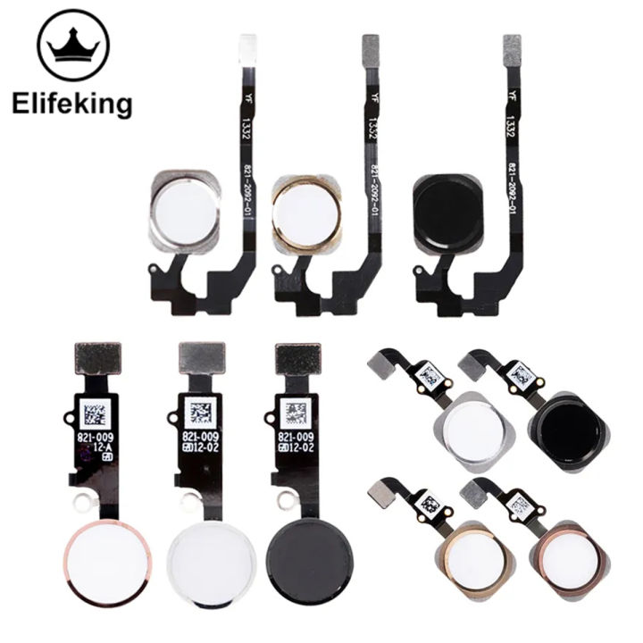 For iPhone 5S 6 6S 7 8 Plus 6P 6SP 7P Home Button Flex Cable Menu ...