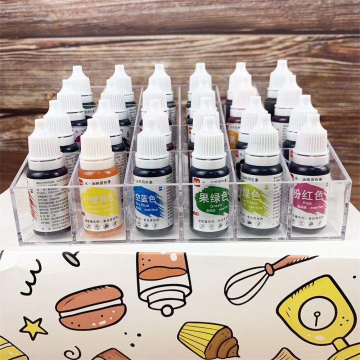 24 Colors Set 5/10ml Cake Cream Food Coloring Pastry Cookies DIY Craft ...