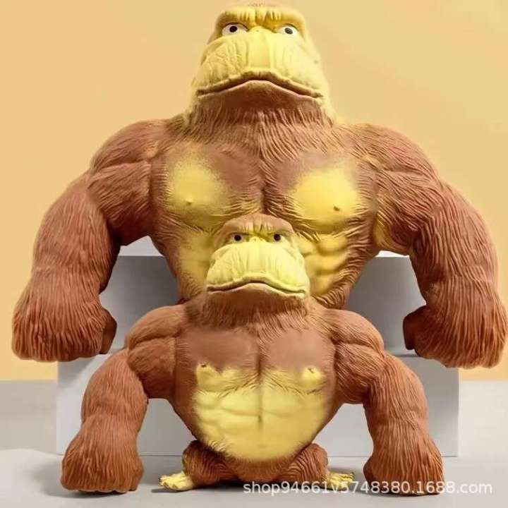 Big Mr. Wang Gorilla Decompression Toy LaLaLaLe Transformation Slow ...