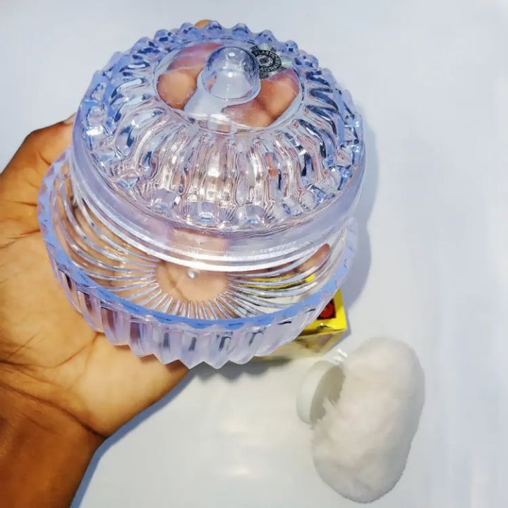 Baby soft Face Powder Puff Sponge Box Case container Powder Case ...