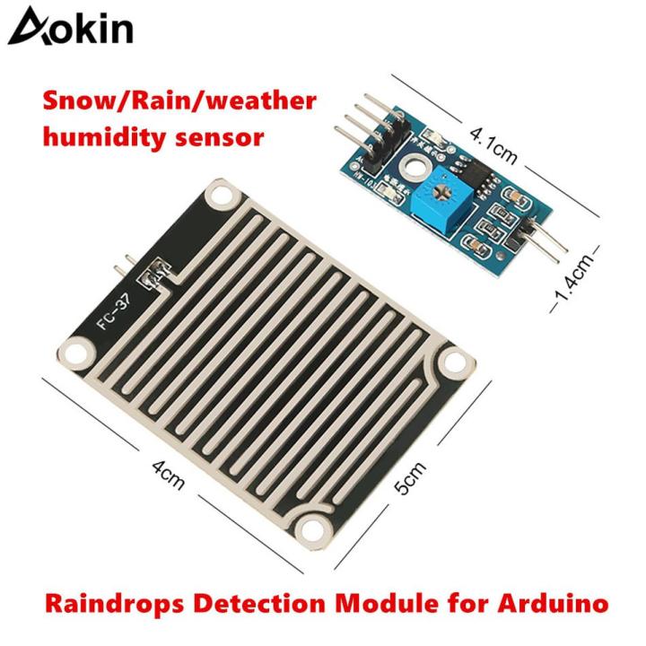 【happy one】Snow weather sensor for Arduino temperature rain sensor water raindrops Module for ...