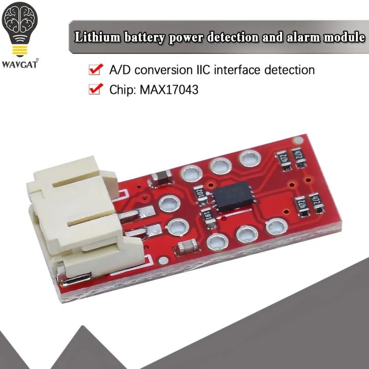 LiPo Fuel Gauge Lithium Battery Detection Board Module A/D Conversion ...