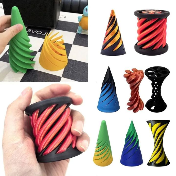 Collectible Intelligence Development Spiral Cone Fidget Toy Decorative ...