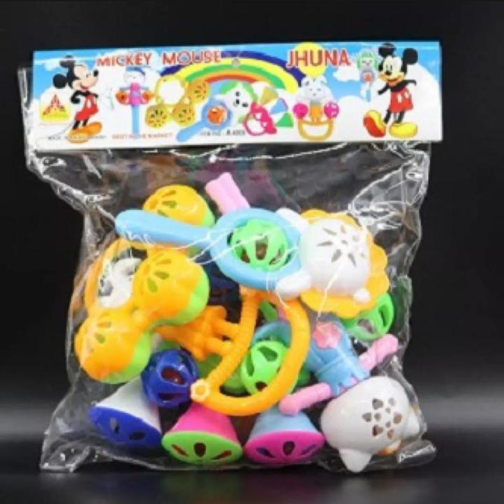 Baby Toys Micky Mouse Jhunjhuni Set For New Born Baby - Delight ...
