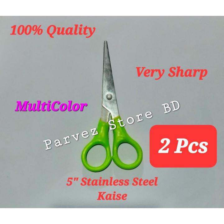 Flower Rose No-1 Brand 5" Stainless Steel Heavy Sharpe Scissor-2 Pcs ...