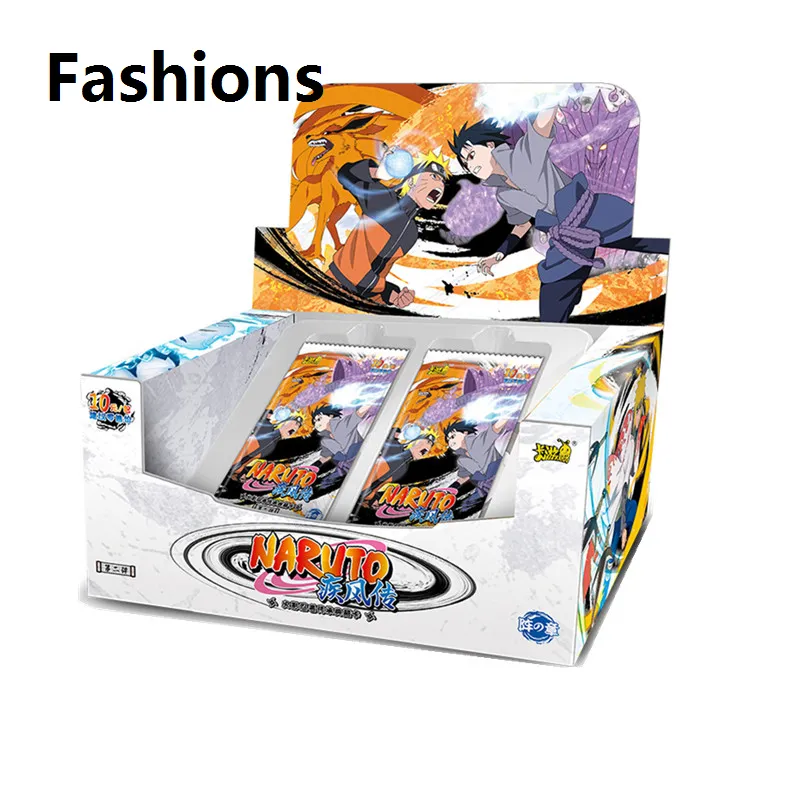 Fashions KAYOU Genuine Naruto Cards Box Anime Figure Card Booster Pack ...