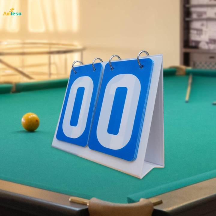 Sports Scoreboard Score Counter 2 Digit Portable Manual Score Flip ...