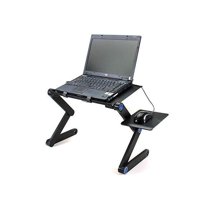 Aluminium Laptop Table T8 - Black | Daraz.com.bd