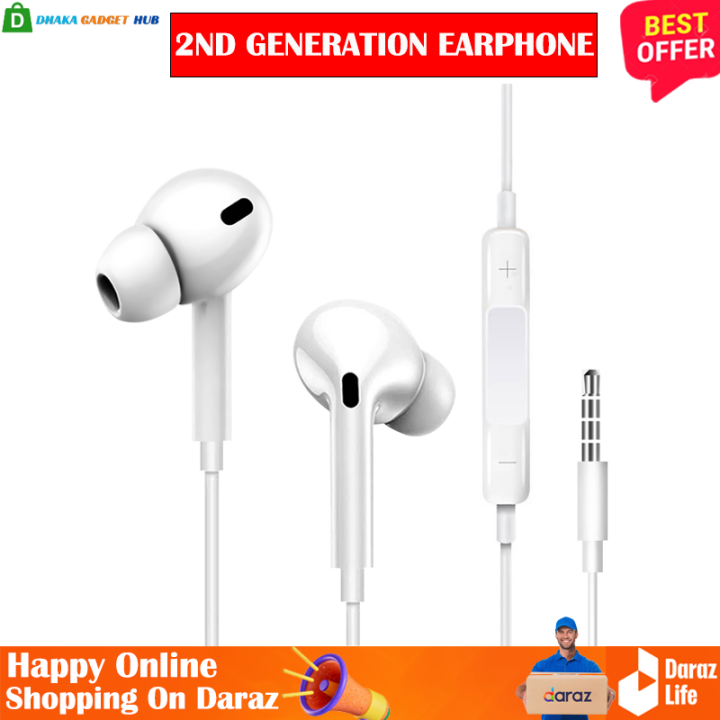 Premium Quality Intelligent Compatibility 3.5mm Wired Earphone[2nd ...