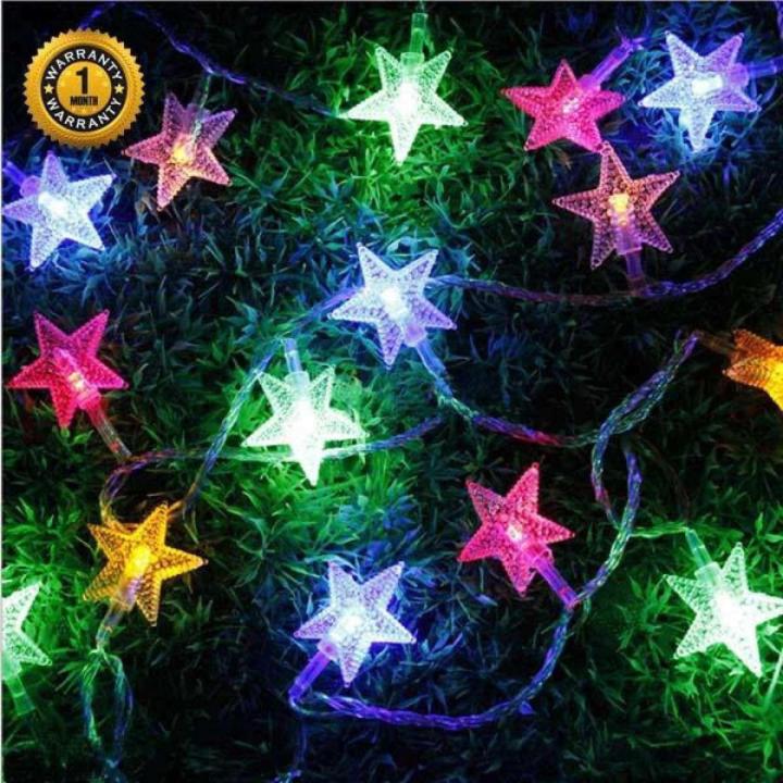 Star Shaped LED Light - Multi Color Decorative Light-15 feet Star ...