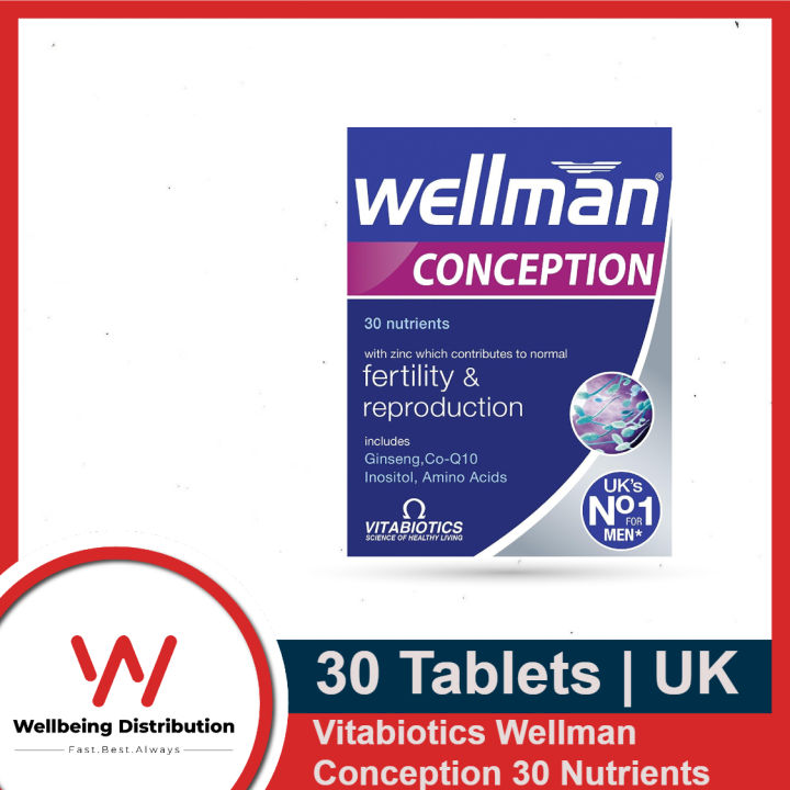 Vitabiotics Wellman Conception 30 Capsules 30 Nutrients | Daraz.com.bd