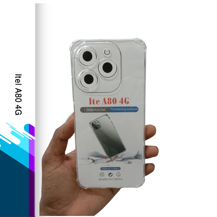 For Itel A80 4G - AGT Crystal Clear Soft TPU Ultra-Thin Transparent ...