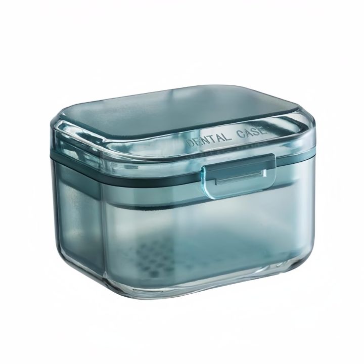 Denture Bath Case Leak-Proof Retainer Case Soaking Denture Box for ...