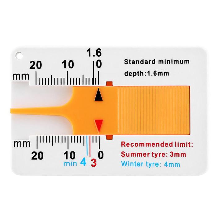 Cimiva Measure Tool Tyre Tread Depth Gauge Tread Depth Meter Tool For ...