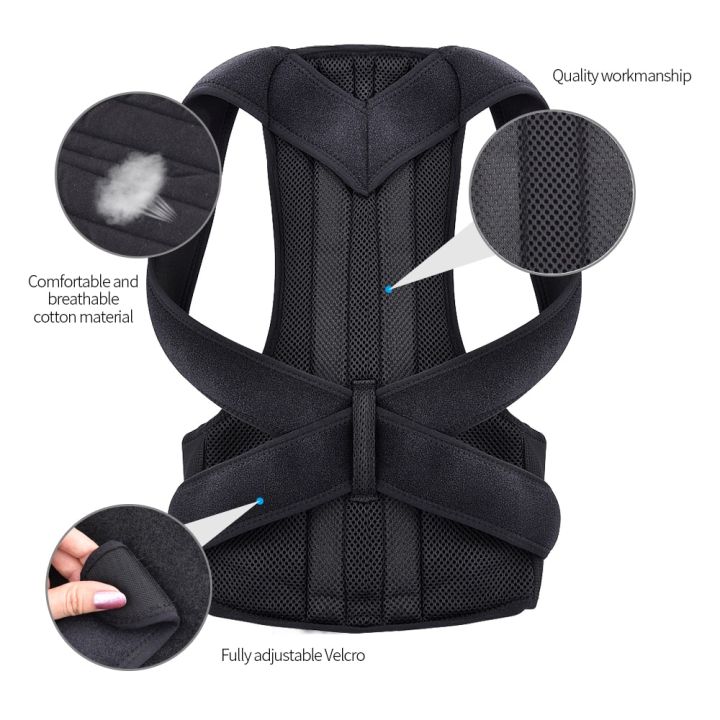 【Lejia】New Men Back Waist Posture Corrector Adjustable Belt Waist ...