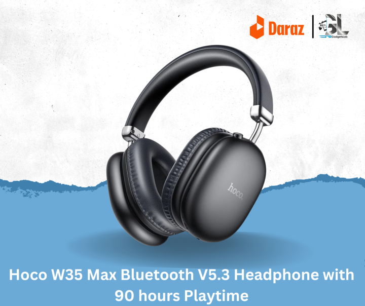 Hoco W35 Max Bluetooth V5.3 Headphone with 90 hours Playtime- Gadgetslab | Daraz.com.bd