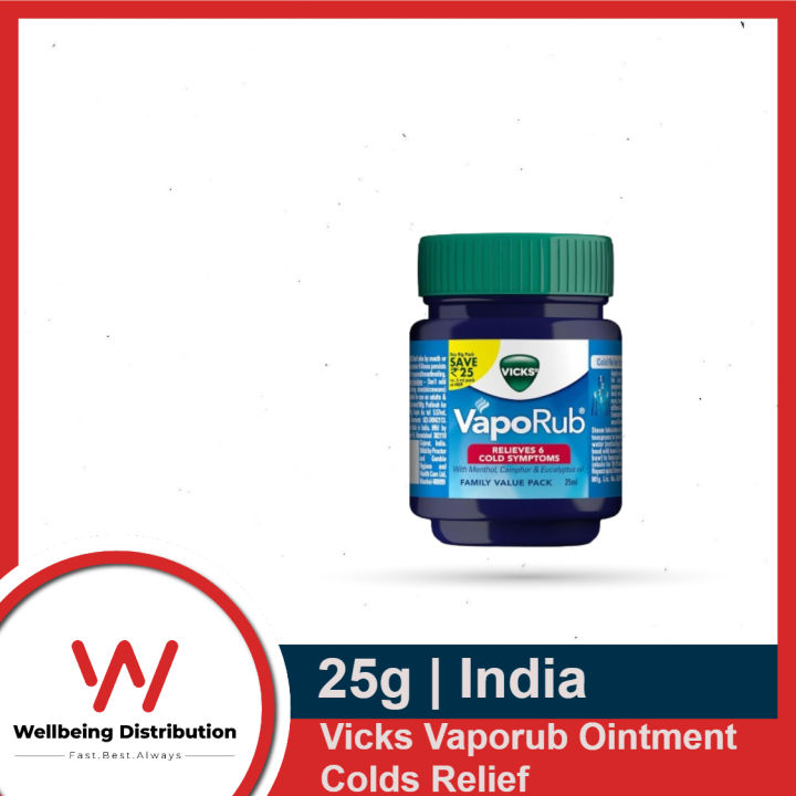 Vicks Vaporub Ointment Colds Relief- 25g / 50gm | Daraz.com.bd