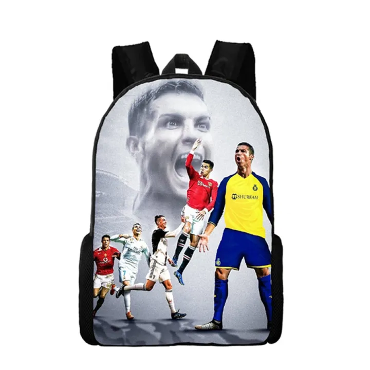 Ronaldo Wallpaper Cr7 Backpack Boys and Girls School Bag Children's ...