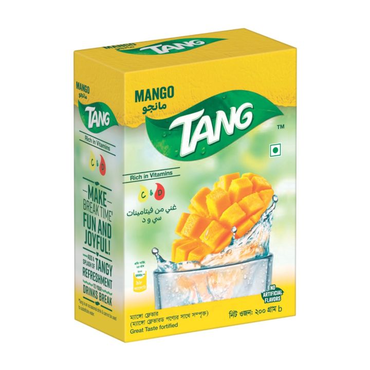 Tang Mango Flavoured Instant Drink Powder 200gm | Daraz.com.bd