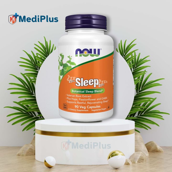NOW Foods Supplements, Sleep with Valerian Root Extract Plus Hops, Passionflower and GABA ...