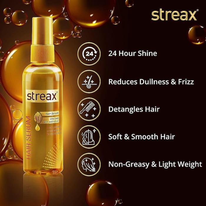 Streax Hair Serum With Walnut Oil, 100 ml | Daraz.com.bd