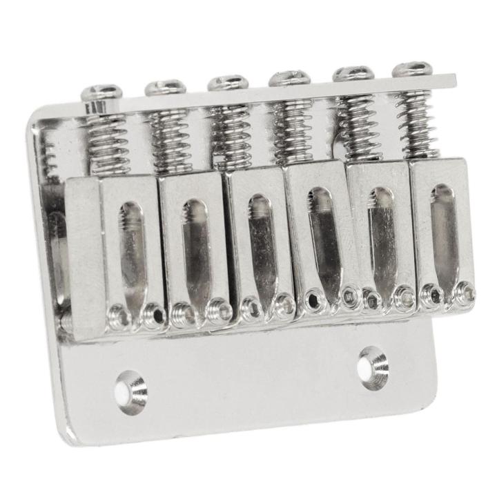 Guitar Fixed Saddle Bridge, Intonation Improving Guitar Hardtail Bridge ...