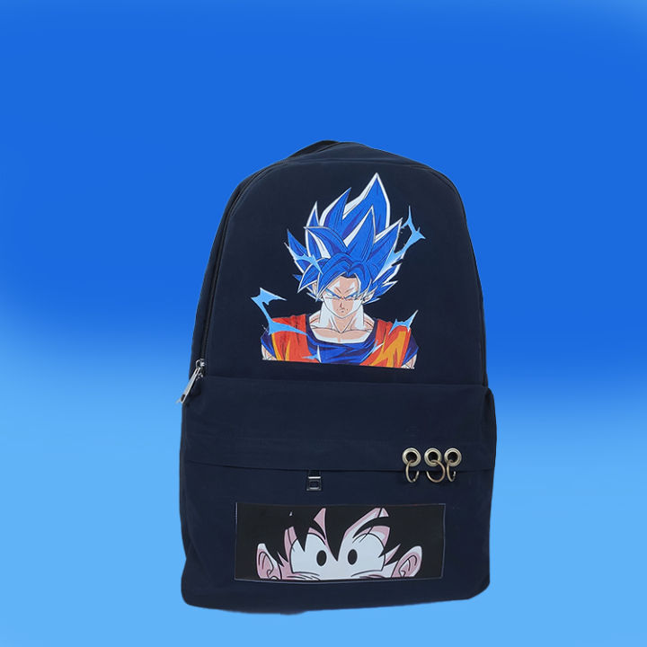 GOKU FROM DRAGON BALL SUPER BLACK ANIME BAG BACKPACK SCHOOL BAG ANIME ...