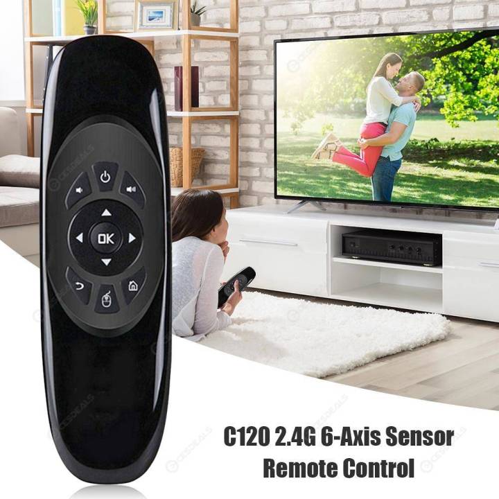 Air Mouse C120 2.4G Wireless Fly Gaming 3D Somatic Handle Remote Control | Daraz.com.bd