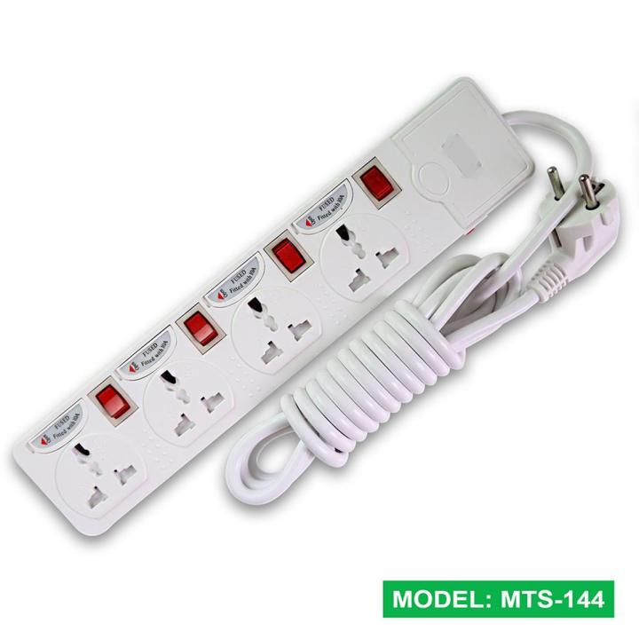 Multi Plug Heavy Duty 4 Gang Model MTS-144-2Pin Plug 3 Meter Cable ...