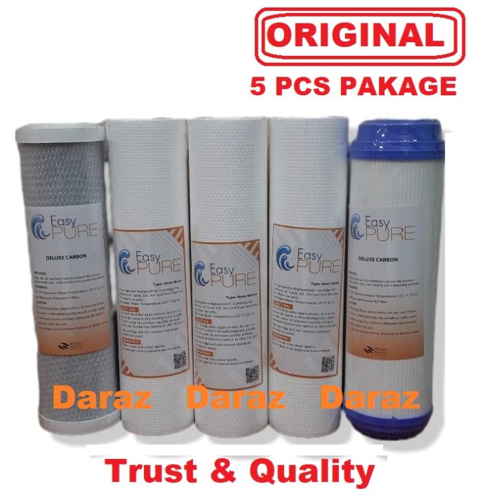 সেডিমেন্ট ফিল্টার pp (1 মাইক্রন)-3 পিস, cto নেট কার্বন-1 পিস এবং 10 ...