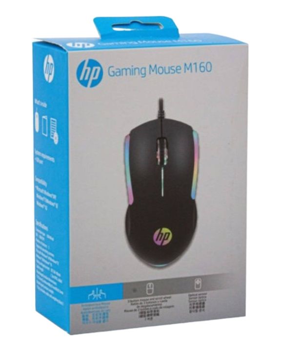 HP M160 Wired High Performance RGB Gaming Mouse with Optical Sensor 3 Buttons, Colors | Daraz.com.bd