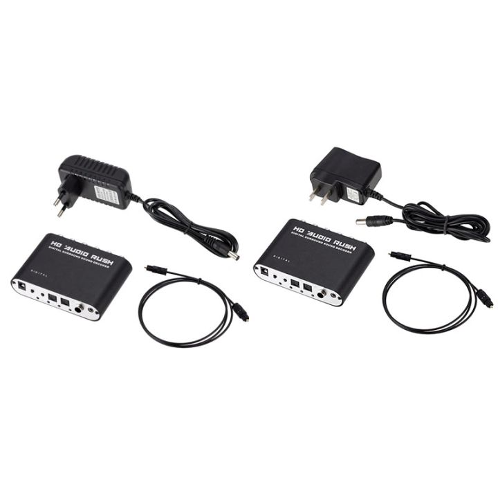 Digital To Analog 5.1 Channel Stereo AC3 Audio DAC Converter Optical ...