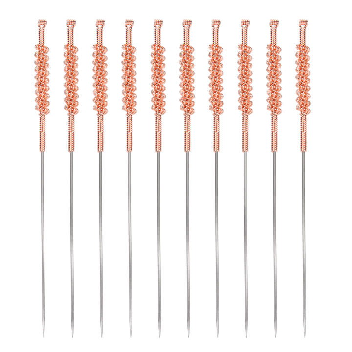 Mei Li 10pcs Professional Reusable Acupuncture Needle Metal Body ...