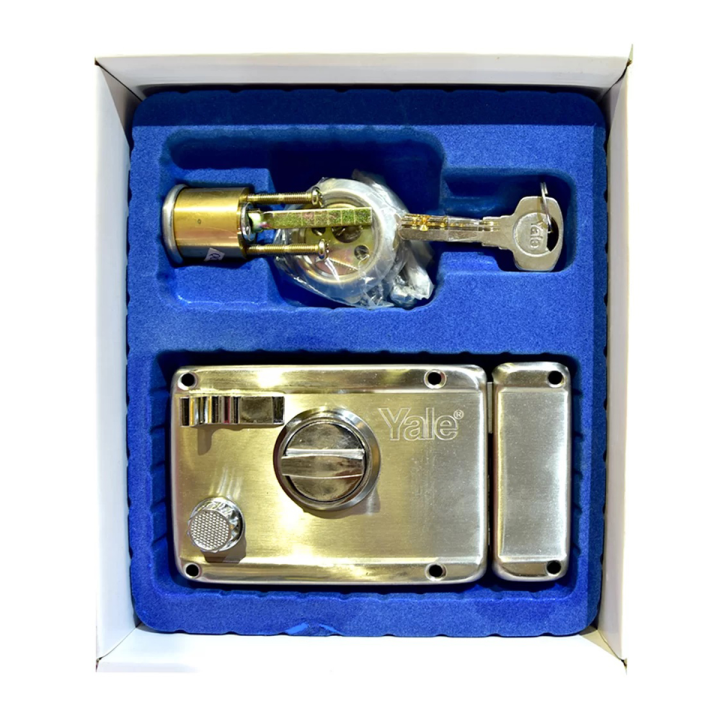 Yale Stainless Steel Rim Door hardware & locks R5111 RH SS witn Dimple ...