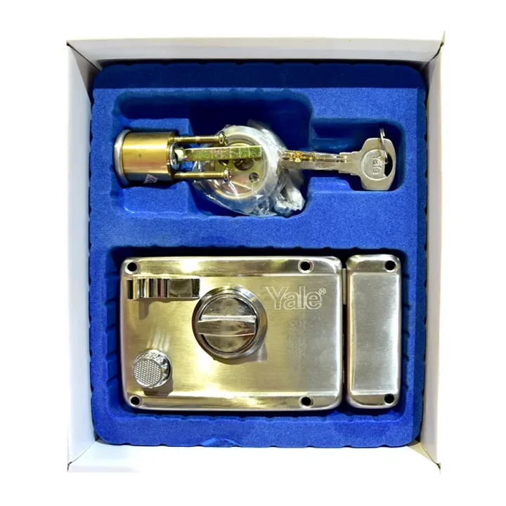 Yale Stainless Steel Rim Door hardware & locks R5111 RH SS witn Dimple ...
