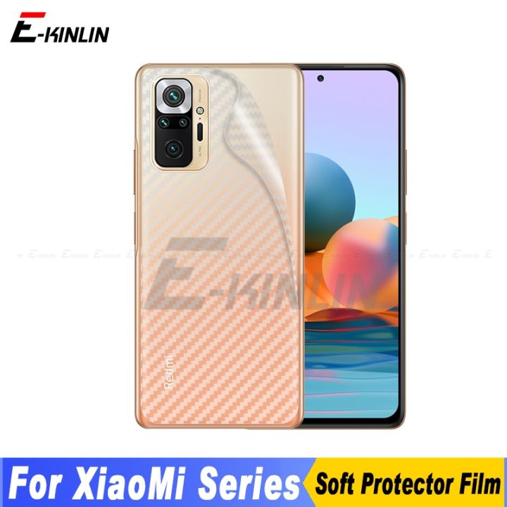 5pcs Carbon Fiber Back Cover Screen Protector For Xiaomi Redmi Note 11S ...