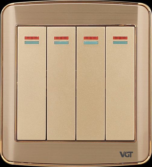 VGT- 4 gang 1 way switch (Golden series) | Daraz.com.bd