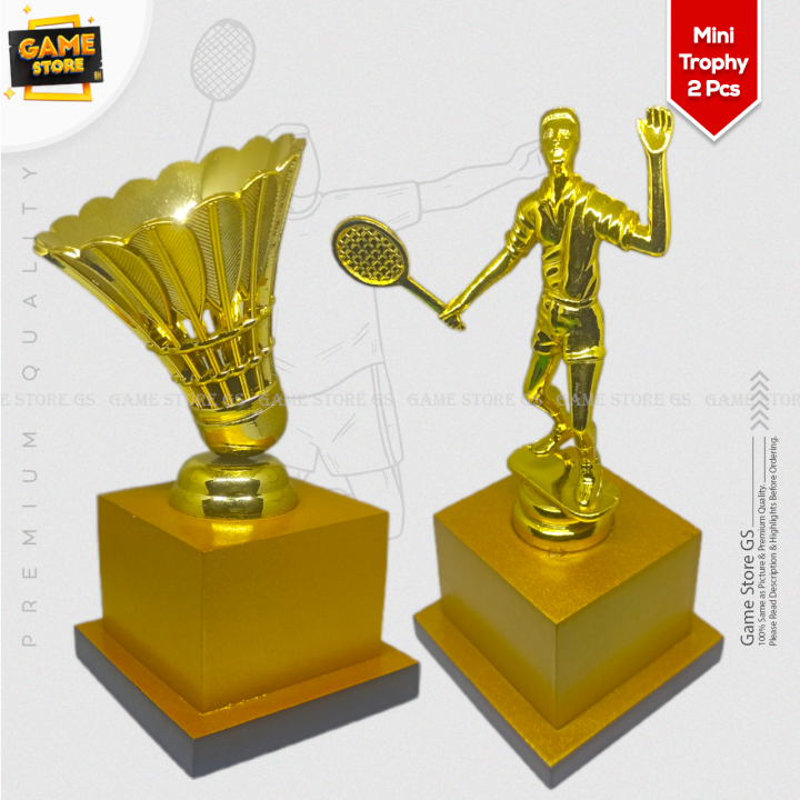 Badminton Tournament Gold Trophy - Recognize Excellence On The ...