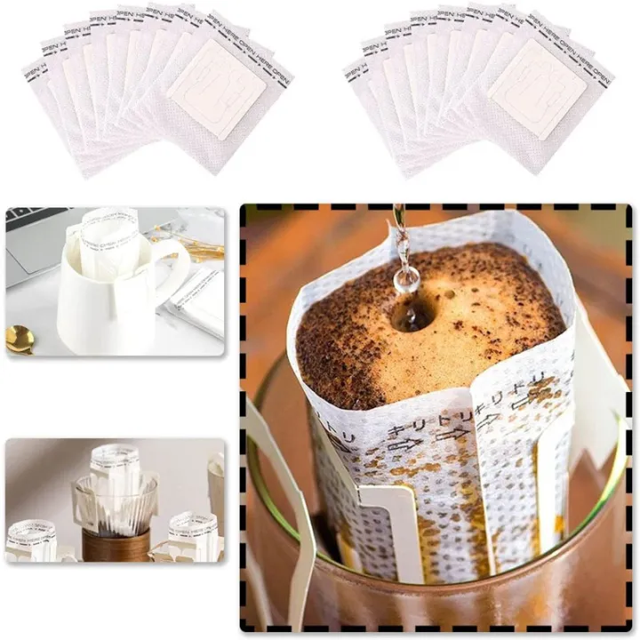 【Must-Have Gadgets】 50Pcs Disposable Drip Coffee Cup Filter Bags Office ...